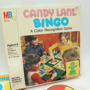 Vintage 1978 Candy Land Bingo Game 1970s Board Game, 70s Toys ...