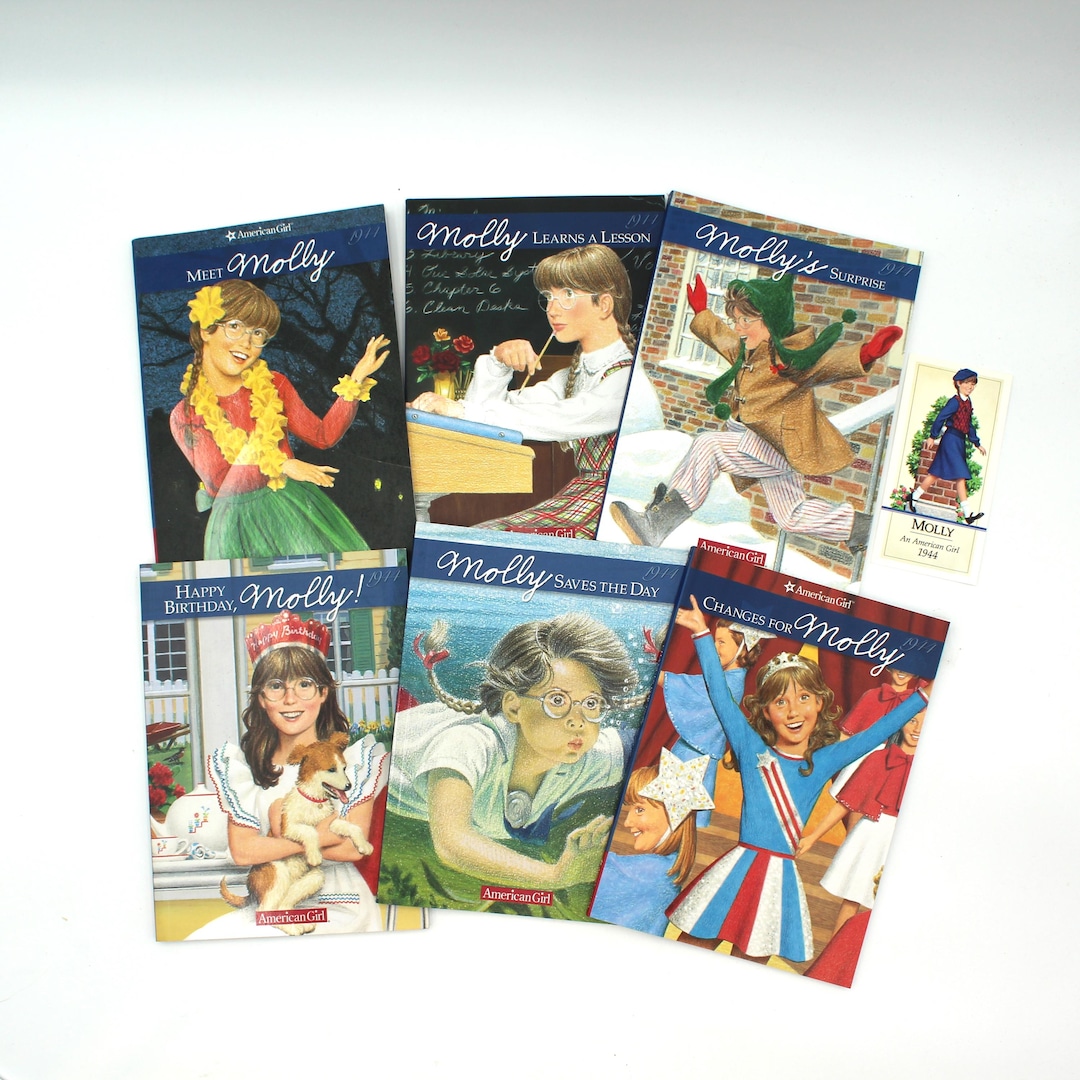 Vintage Set of Six Molly Mcintire American Girl Doll Books - Complete ...