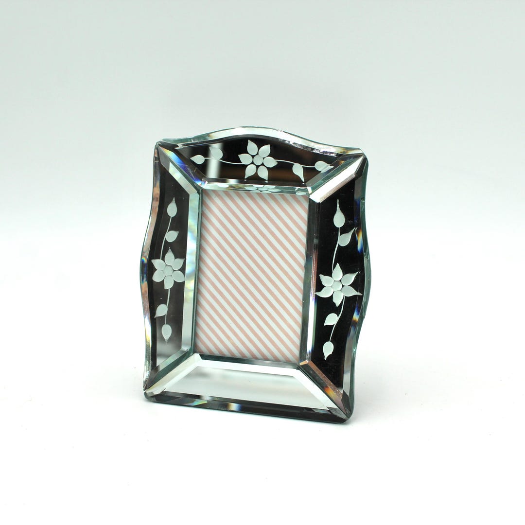 Vintage Etched Mirror 2x3 Picture Frame Small, Victorian Style ...