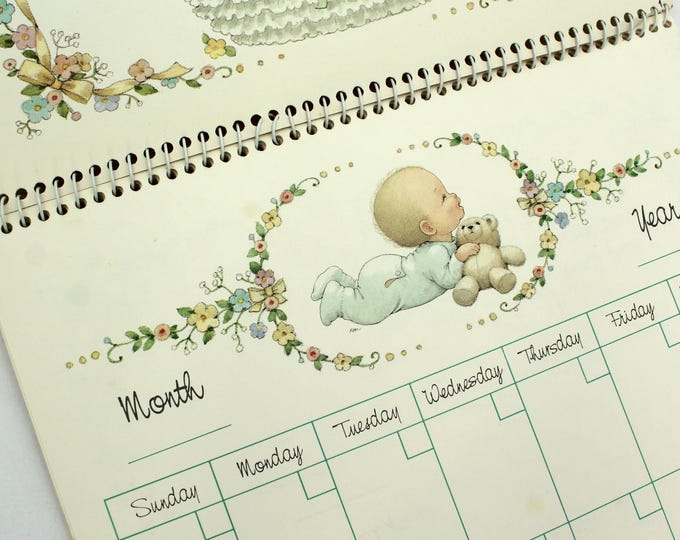 STICKERS! Vintage Baby's First Year Milestones Calendar - Unused ...