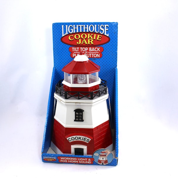 Lighthouse Cookie Jar - Etsy