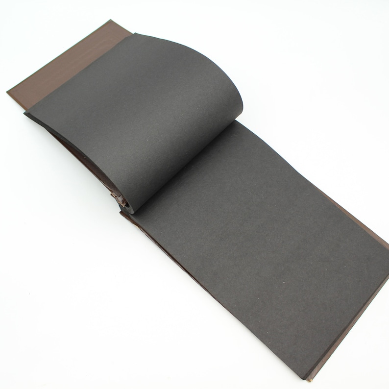 Lovely Vintage Midcentury Scrapbook, Unused, Empty - Small, Brown Vinyl ...
