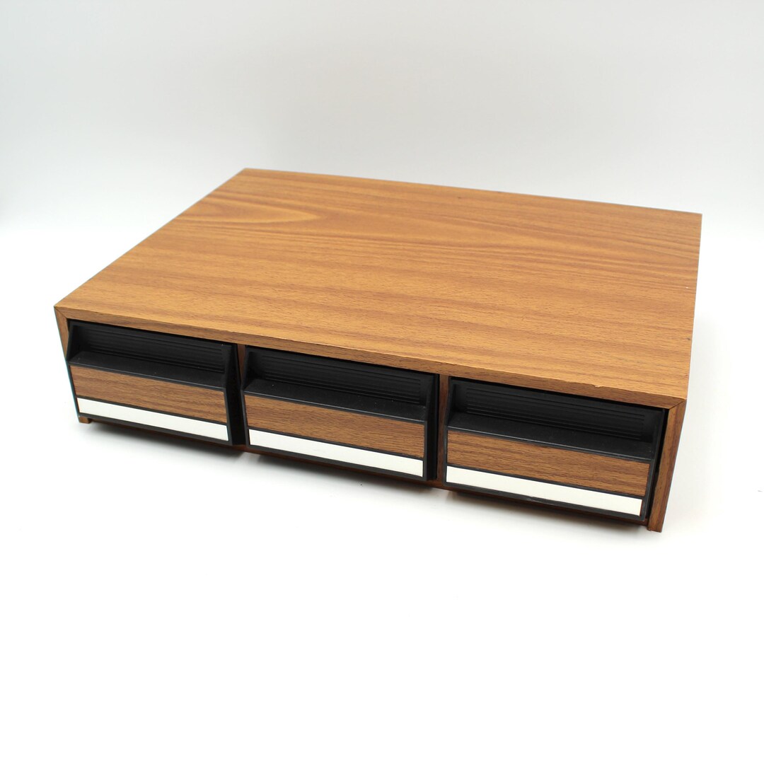 Vintage Cassette Tape Storage Case - Holder, 1980s, 80s, Caddy, Desktop ...