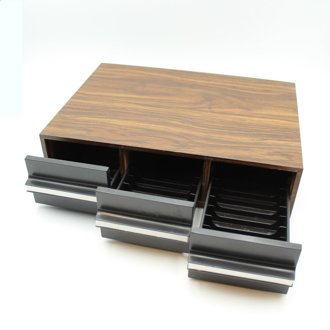 Vintage Cassette Tape Storage Case Holder, 1980s, 80s, Caddy, Desktop ...