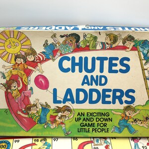 1970s Chutes and Ladders Board Game - Milton Bradley, 1978, 1979, 1980s ...