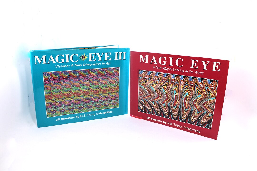 Vintage Magic Eye Books I and III 3D Illusions by N.E. Thing - Etsy