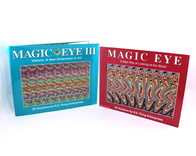 Vintage Magic Eye Books I and III 3D Illusions by N.E. Thing ...