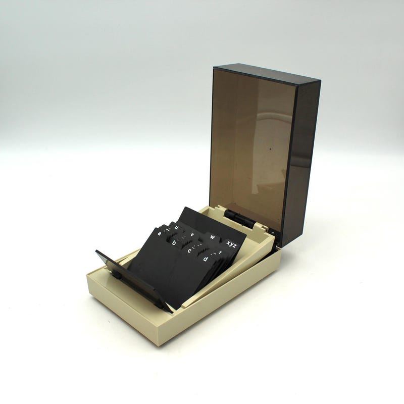 Vintage Telephone Rolodex - Etsy