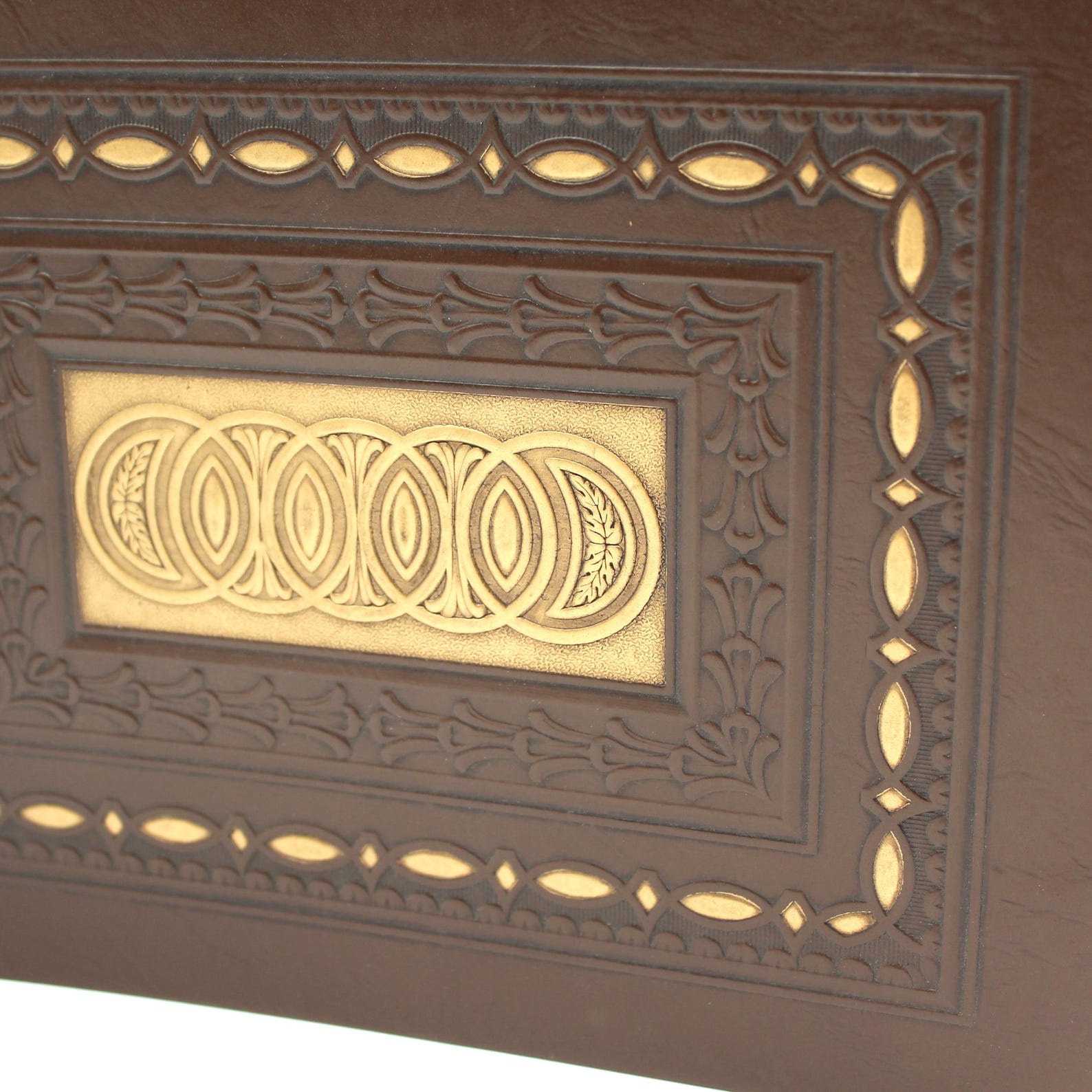Lovely Vintage Midcentury Scrapbook, Unused, Empty - Small, Brown Vinyl ...