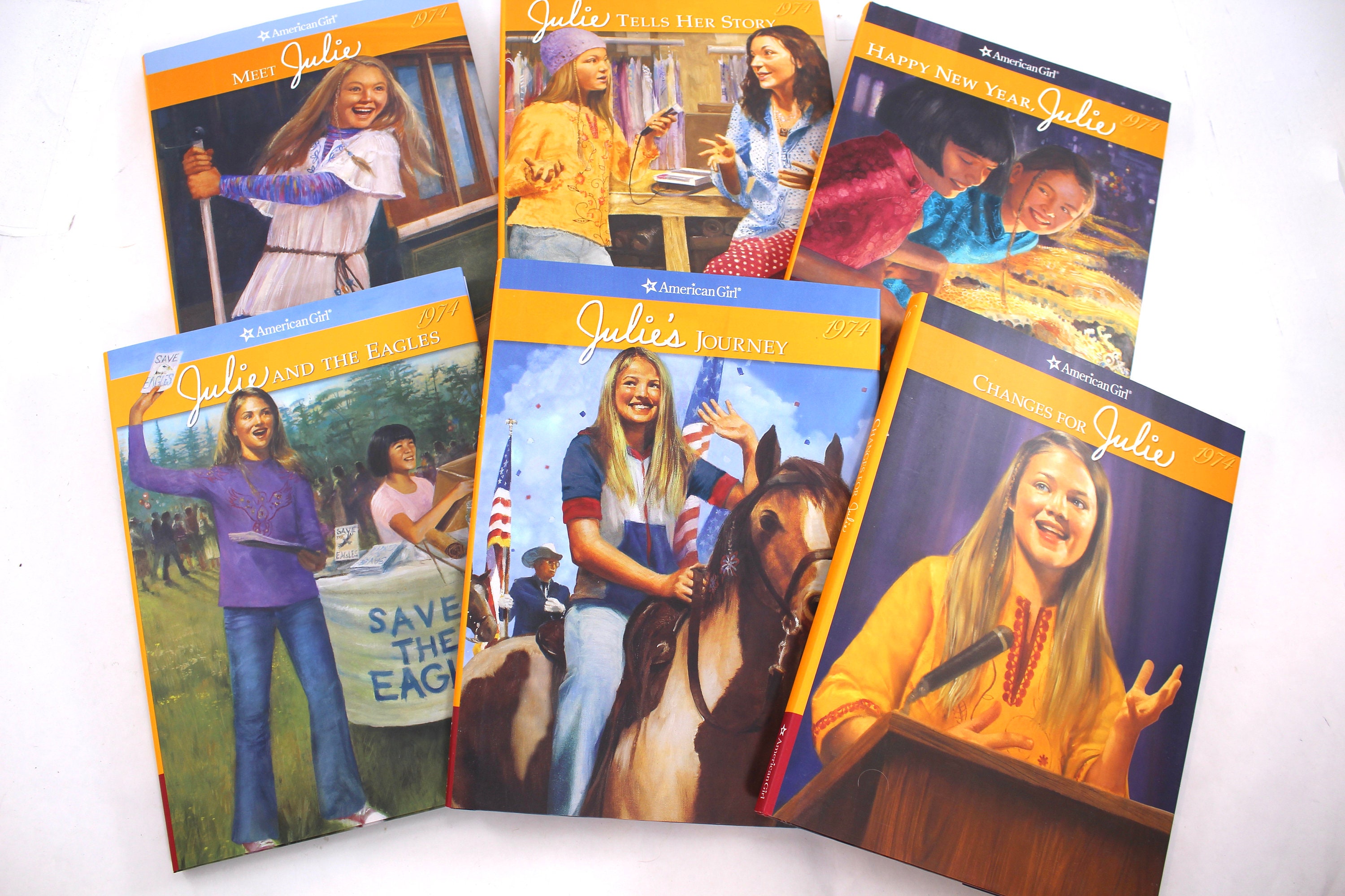 HARDCOVER Julie Albright American Girl Doll Books Vintage - Etsy