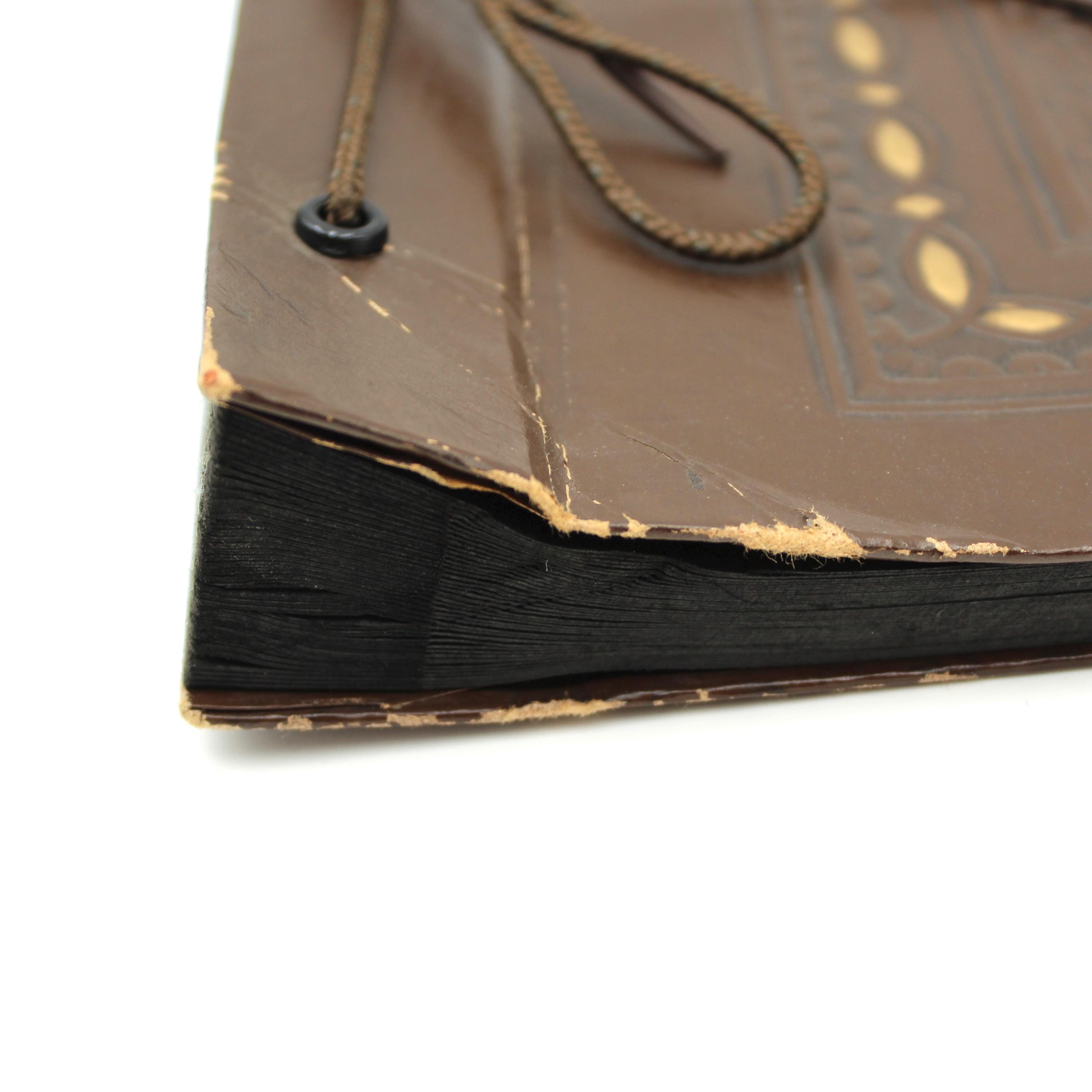 Lovely Vintage Midcentury Scrapbook, Unused, Empty - Small, Brown Vinyl ...