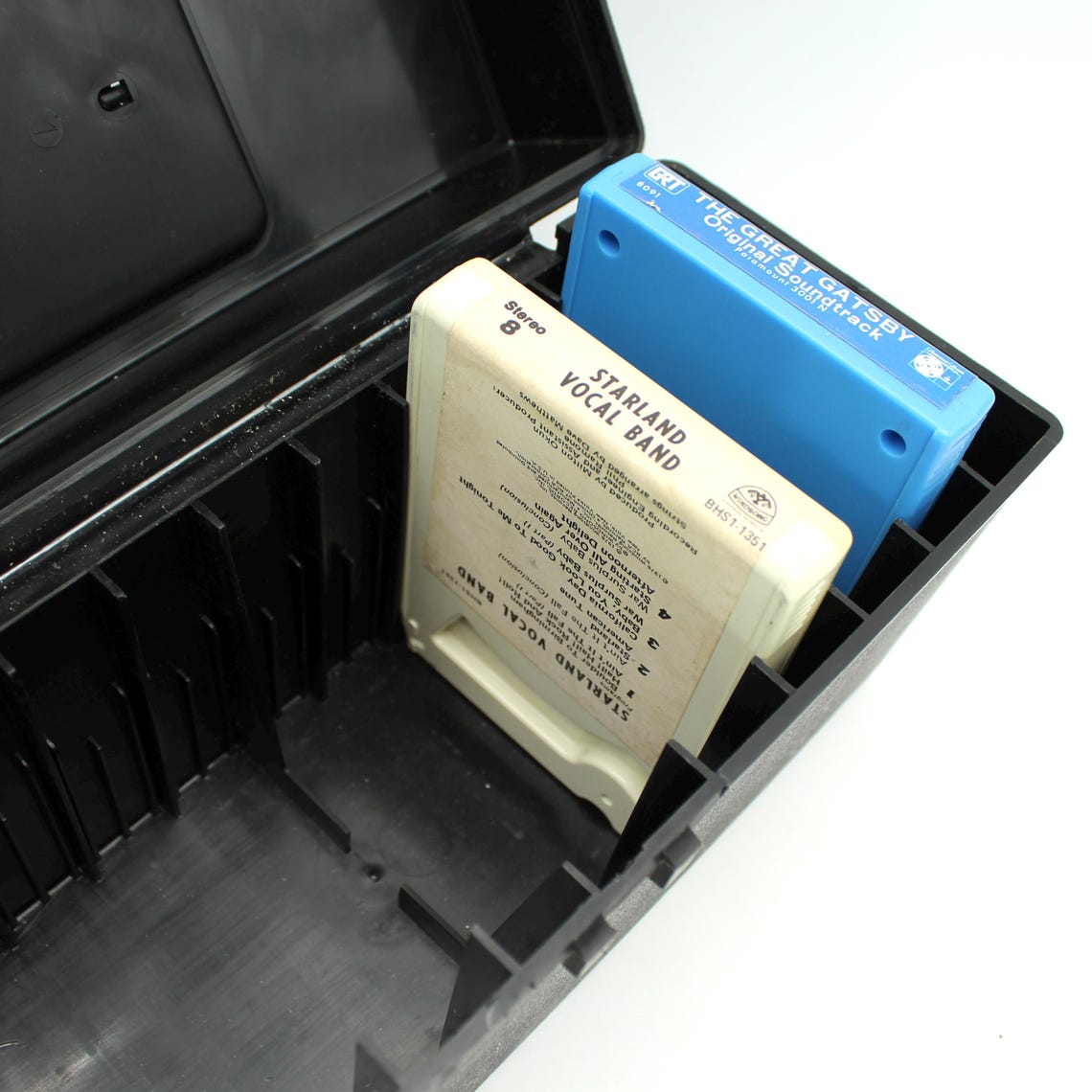 Vintage 8-track and Cassette Tape Travel Case - Holder, Rack, Storage ...
