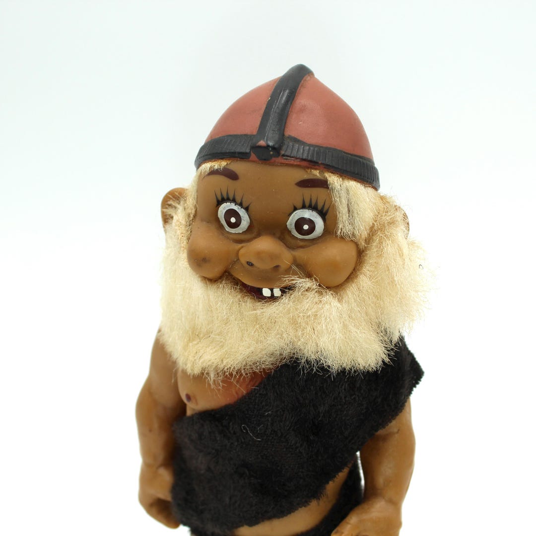Goofy Vintage Troll Doll Viking, Scandinavian, Norwegian, Figurine ...