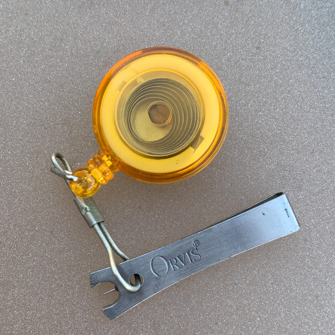 Fly Fishing Zinger W/ Orvis Clippers & Needle Tool ! Stainless Steel ...