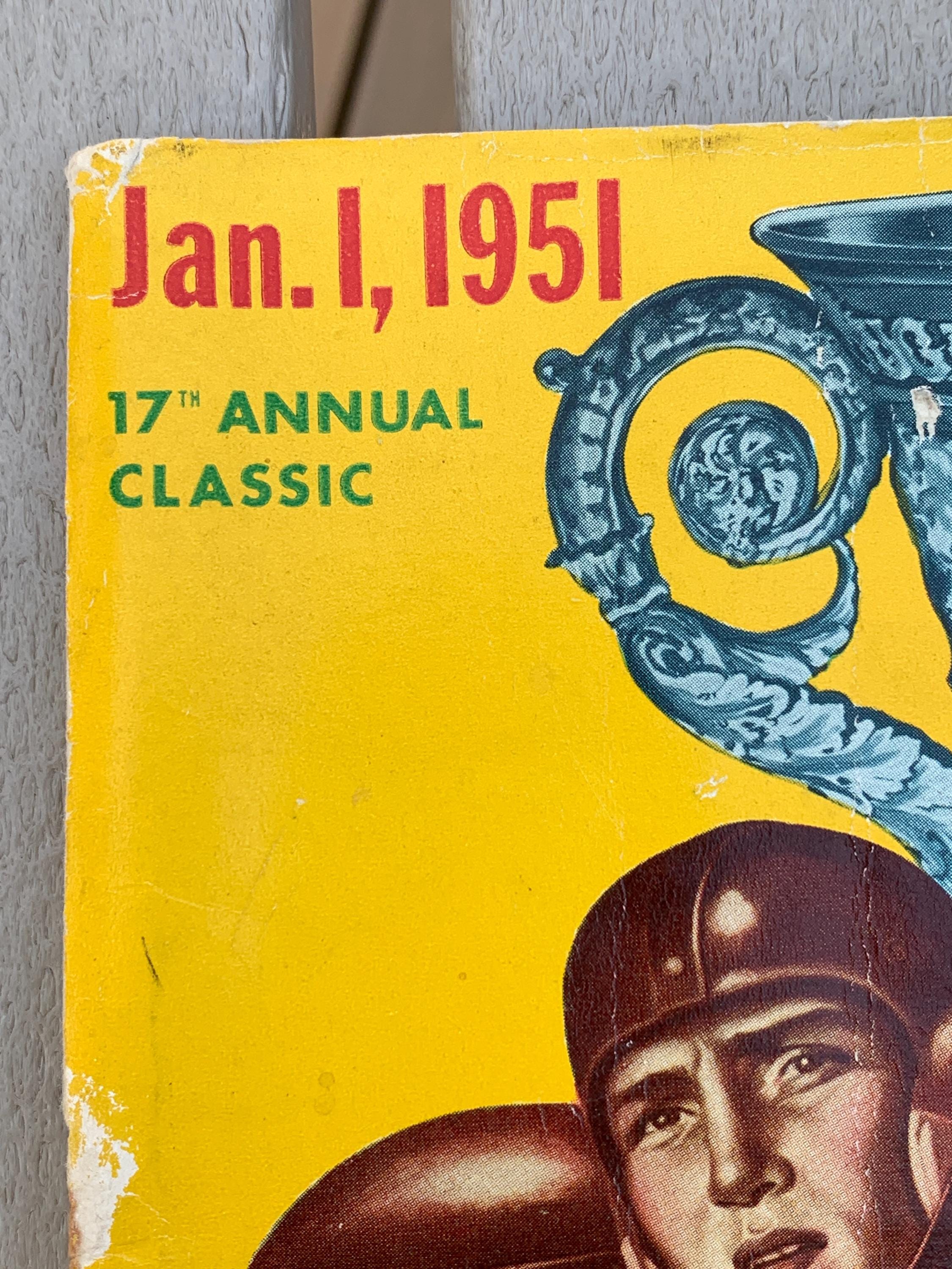 1951 Oklahoma Vs. Kentucky Sugar Bowl Program Original College Football ...
