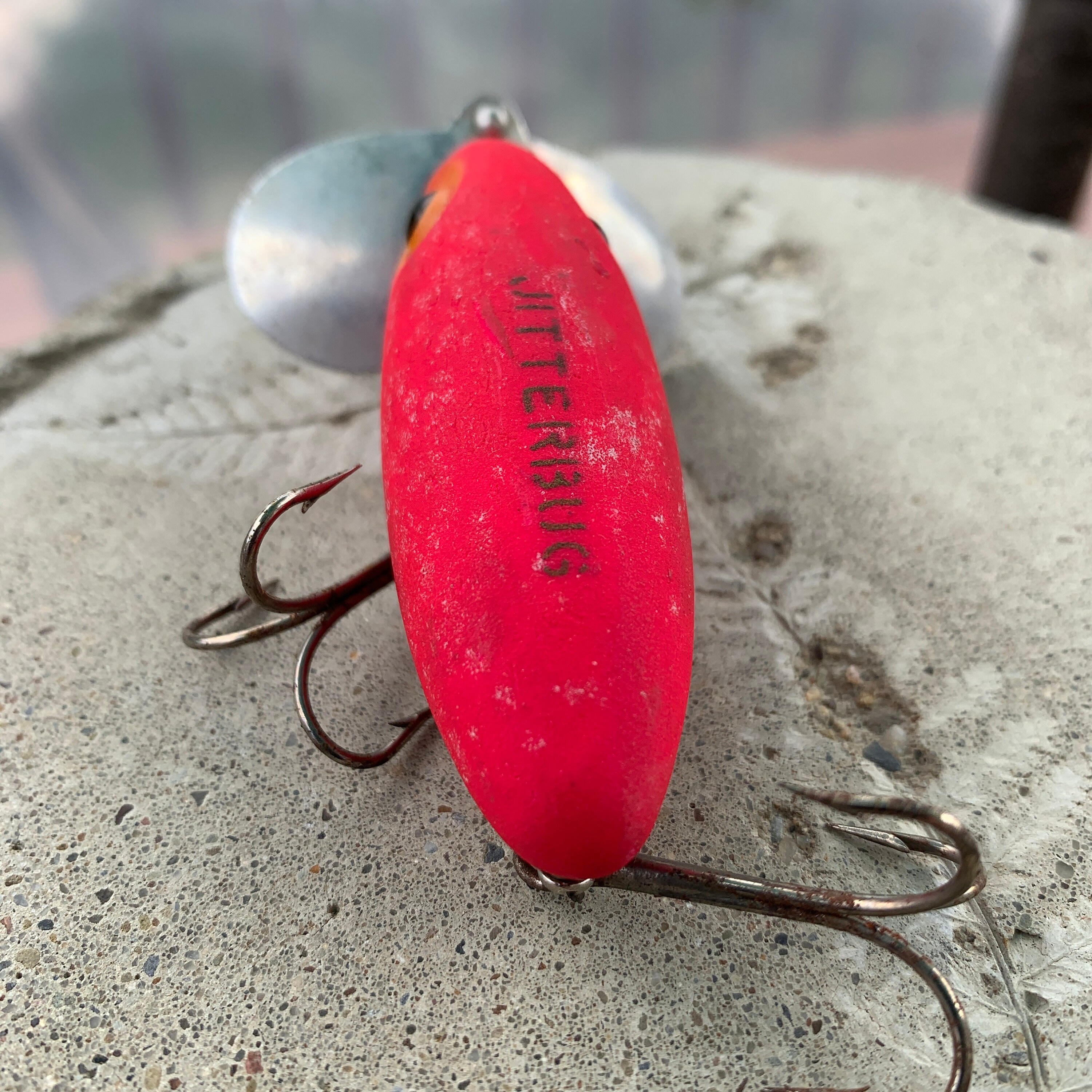Jitterbug Lure Tough Flo Red Vintage - Etsy