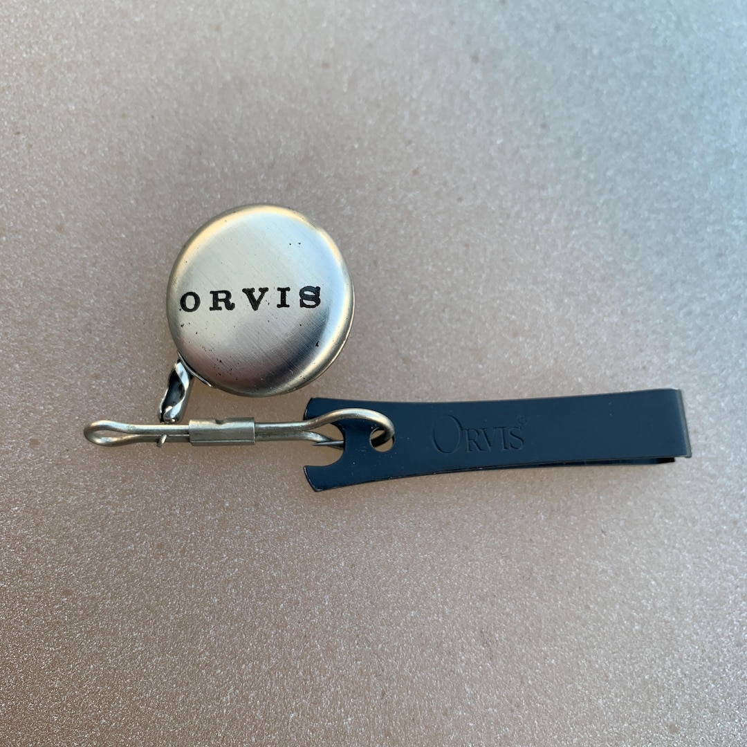 Orvis Fly Fishing Zinger Retractor W/ Orvis Nipper & Needle Tool Nice ...