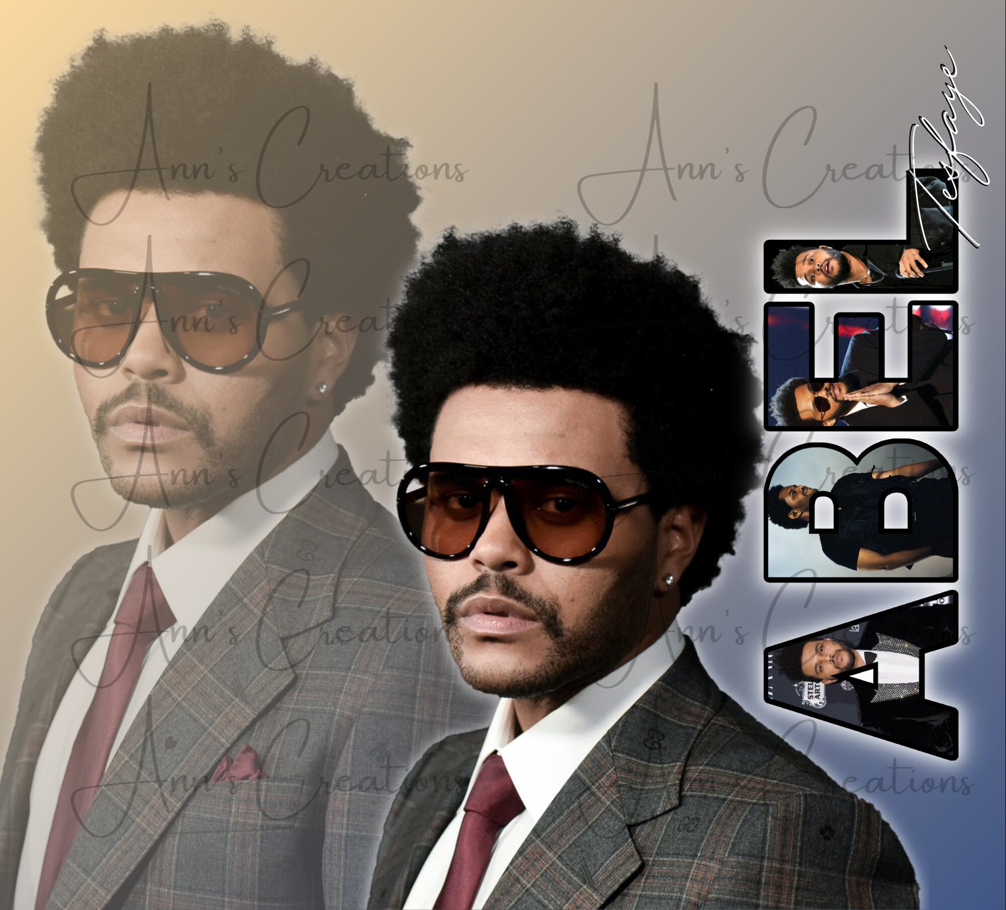 The Weeknd Sublimation Wrap - Etsy