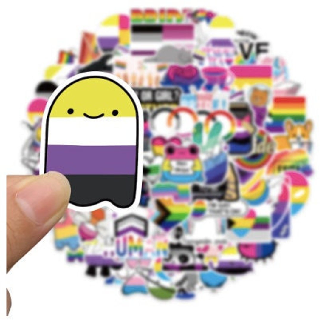 LGBTQ Sticker Party Pack, Laptop Decals, Stickers, Trans, Bi Pride, Gay ...