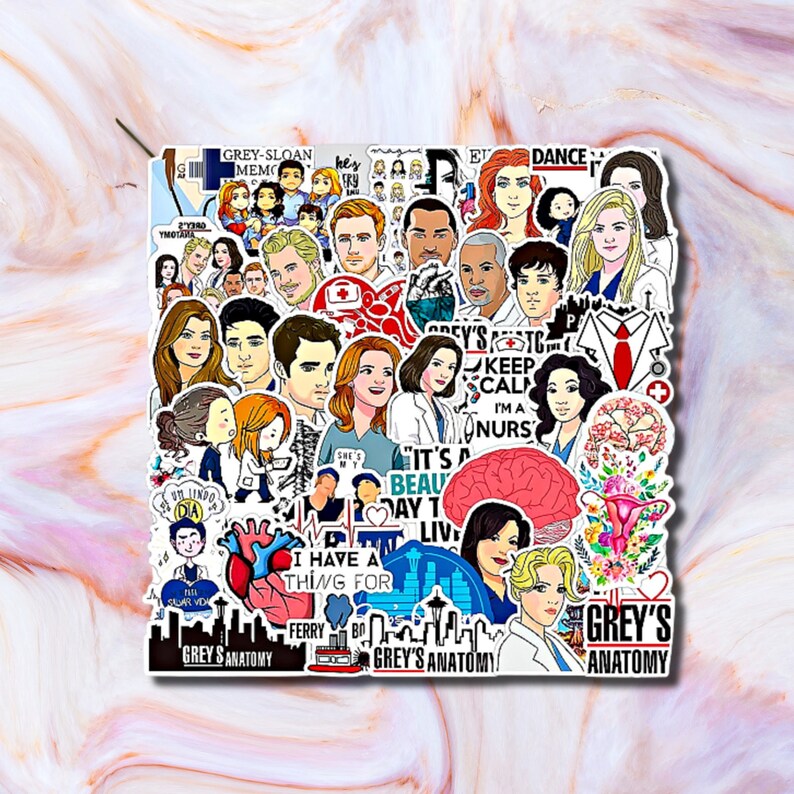 Greys Anatomy Sticker Packs, Stickers, Laptop Decals, Medical Stickers ...