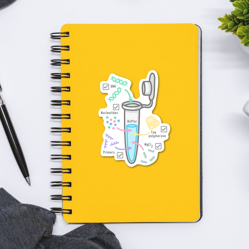 Polymerase Chain Reaction Sticker I PCR Checklist Sticker I DNA Sample ...