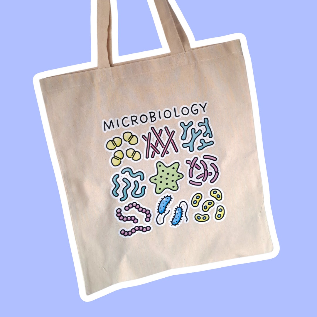 Microbiology Tote Shopping Bag, Cute Graduation Gift for Medical ...