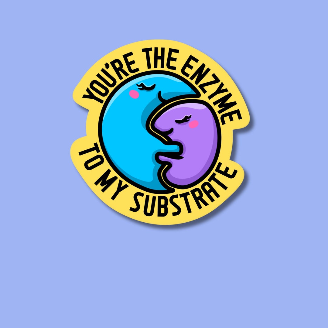 You're the Enzyme to My Substrate Sticker I Valentines Gift Sticker I ...