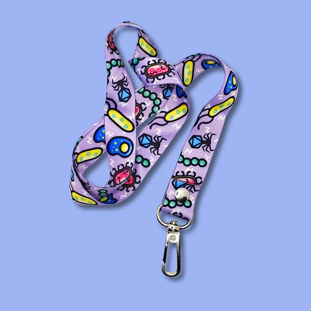 Cute Biology Lanyard for Science Lovers & Microbe Maniacs! Perfect ...