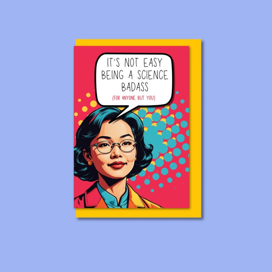 Science Badass Graduation Card. Women in STEM Gifts. Presents for ...