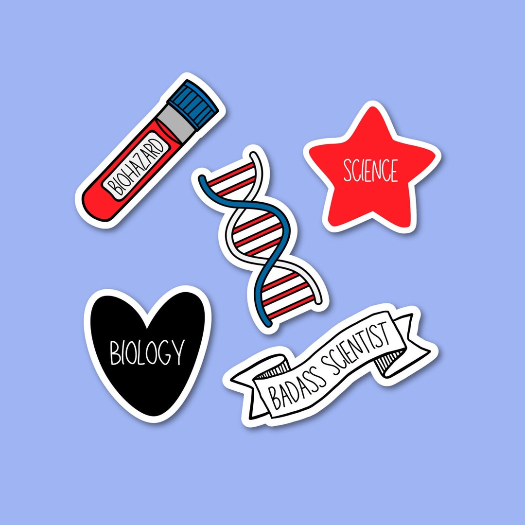Science Stickers Bundle in Matte Vinyl. Nerdy Gifts for Science ...