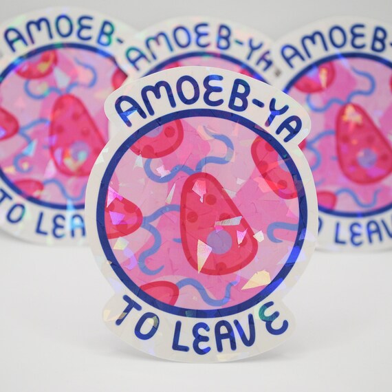 Science Pun Sticker Amoeba Lover Sticker Microbiology Joke | Etsy