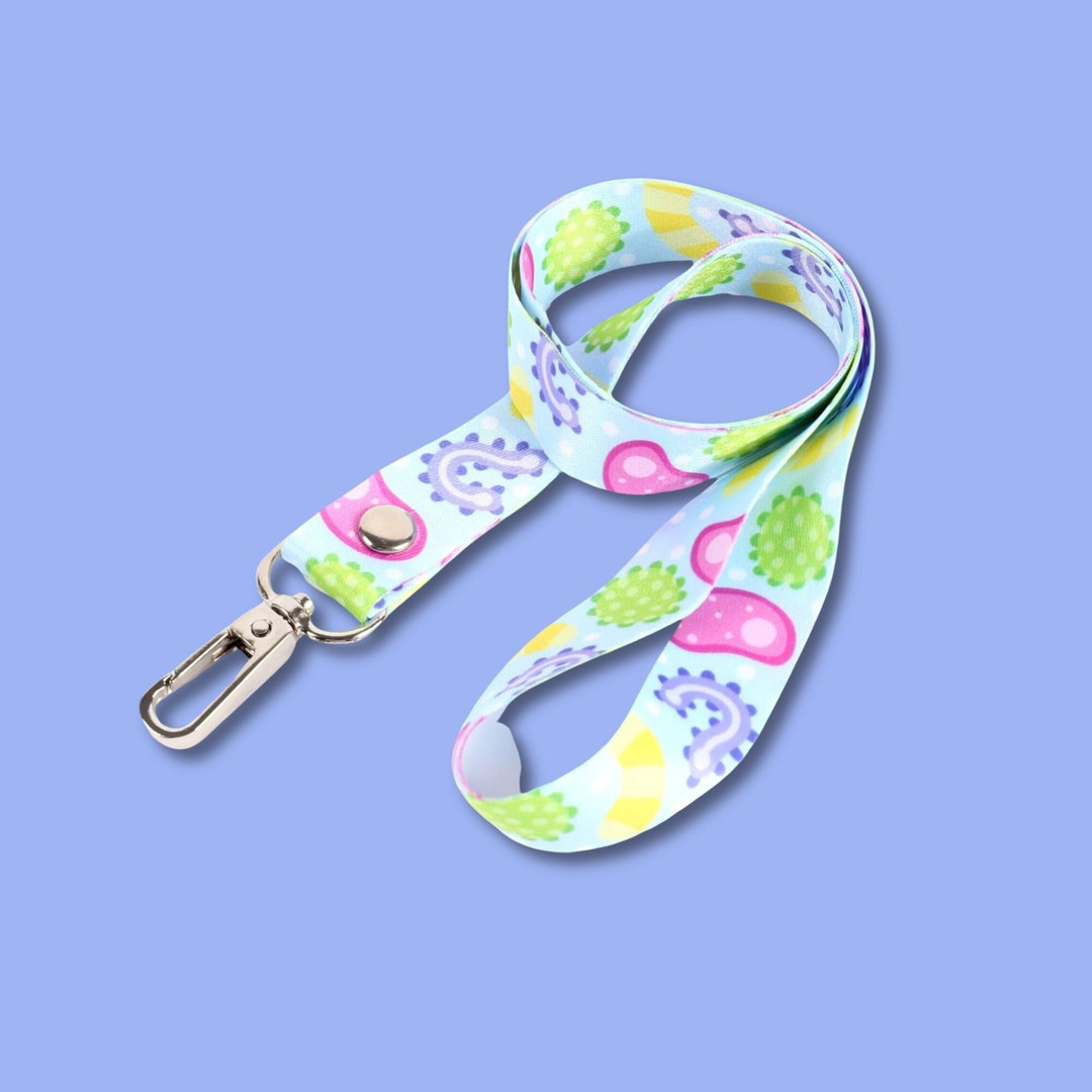 BIOLOGY LANYARD: Cute Microbiology Themed 90cm Lanyard. Back to School ...