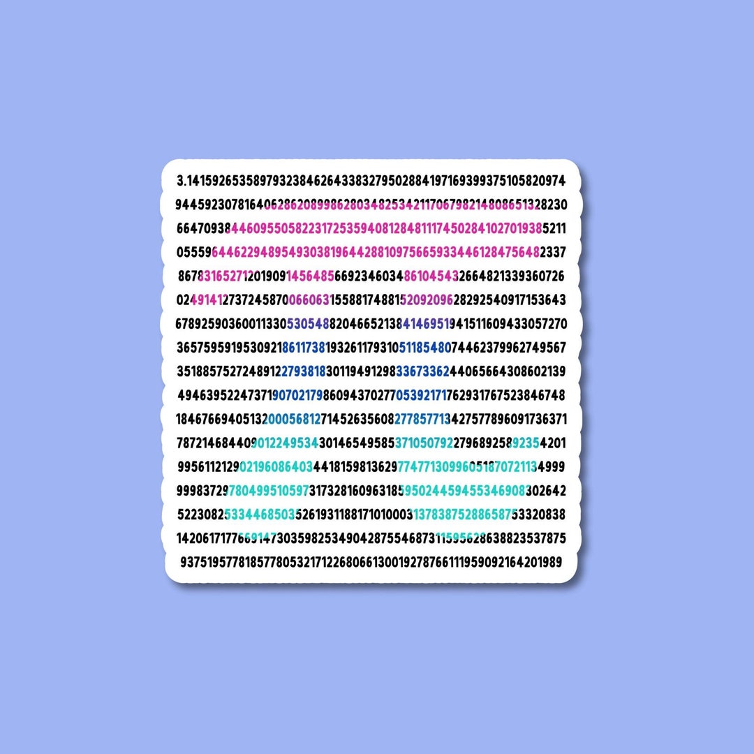 PI Greek Letter Vinyl Sticker. PHD Student Graduation Gift. Math ...