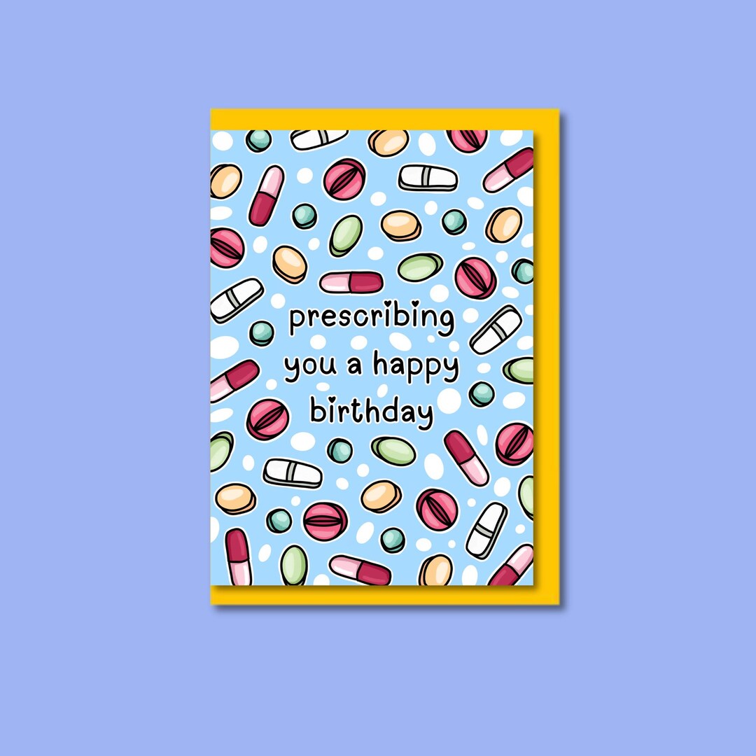 Pharmacist Card, Prescribing You a Happy Birthday, Gifts for Healthcare ...