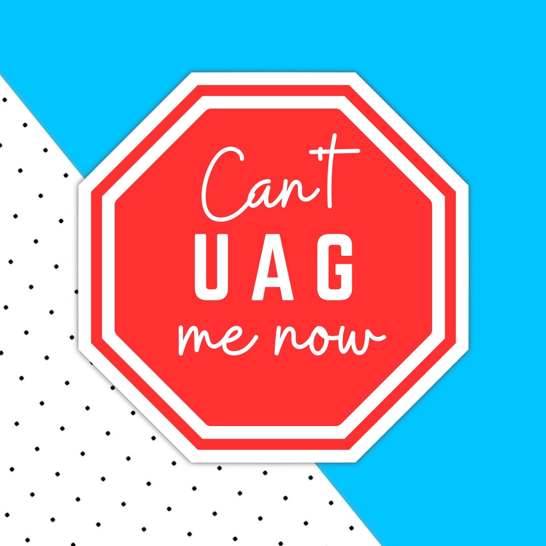 Stop Codon Biology Stop Sign Vinyl Sticker I Can't UAG Me - Etsy