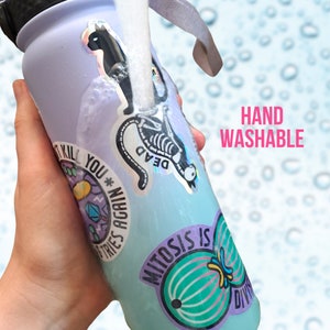 Microbiology Sticker: Cute Bacteria in Pastel Aesthetic, Biology ...