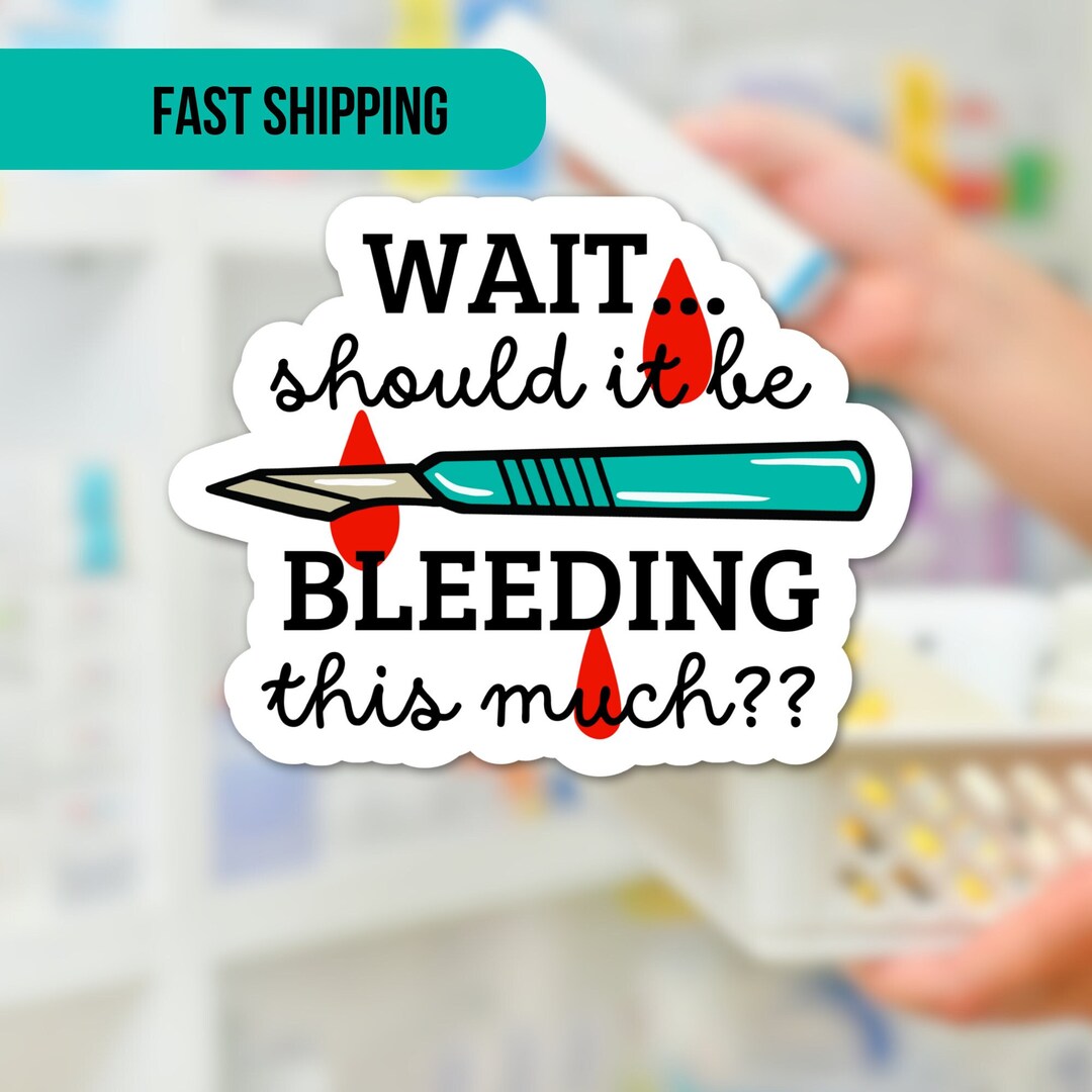 Medical School Student Vinyl Sticker Surgical Scalpel - Etsy