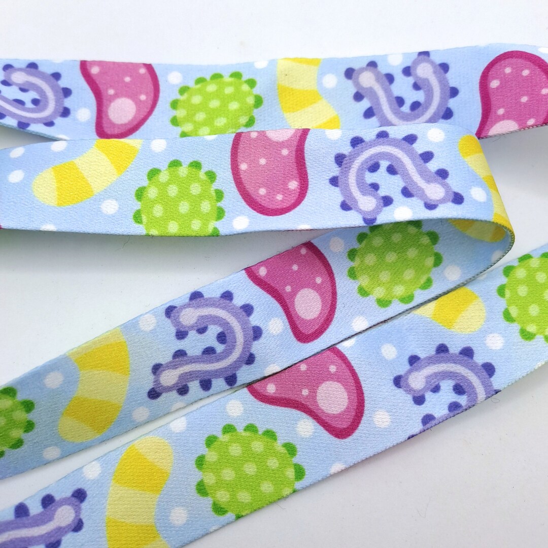 BIOLOGY LANYARD: Cute Microbiology Themed 90cm Lanyard. Back - Etsy