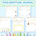 Kids Daily Gratitude Journal Printable Worksheets, Mindfulness Activity ...
