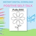 Positive Self-talk Activity Printable, Self Esteem Coloring Pages for ...