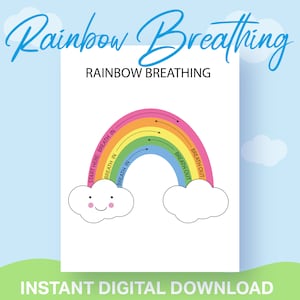 Finger Tracing Deep Breathing Exercise Kids, Mindful Activity Calm Down ...