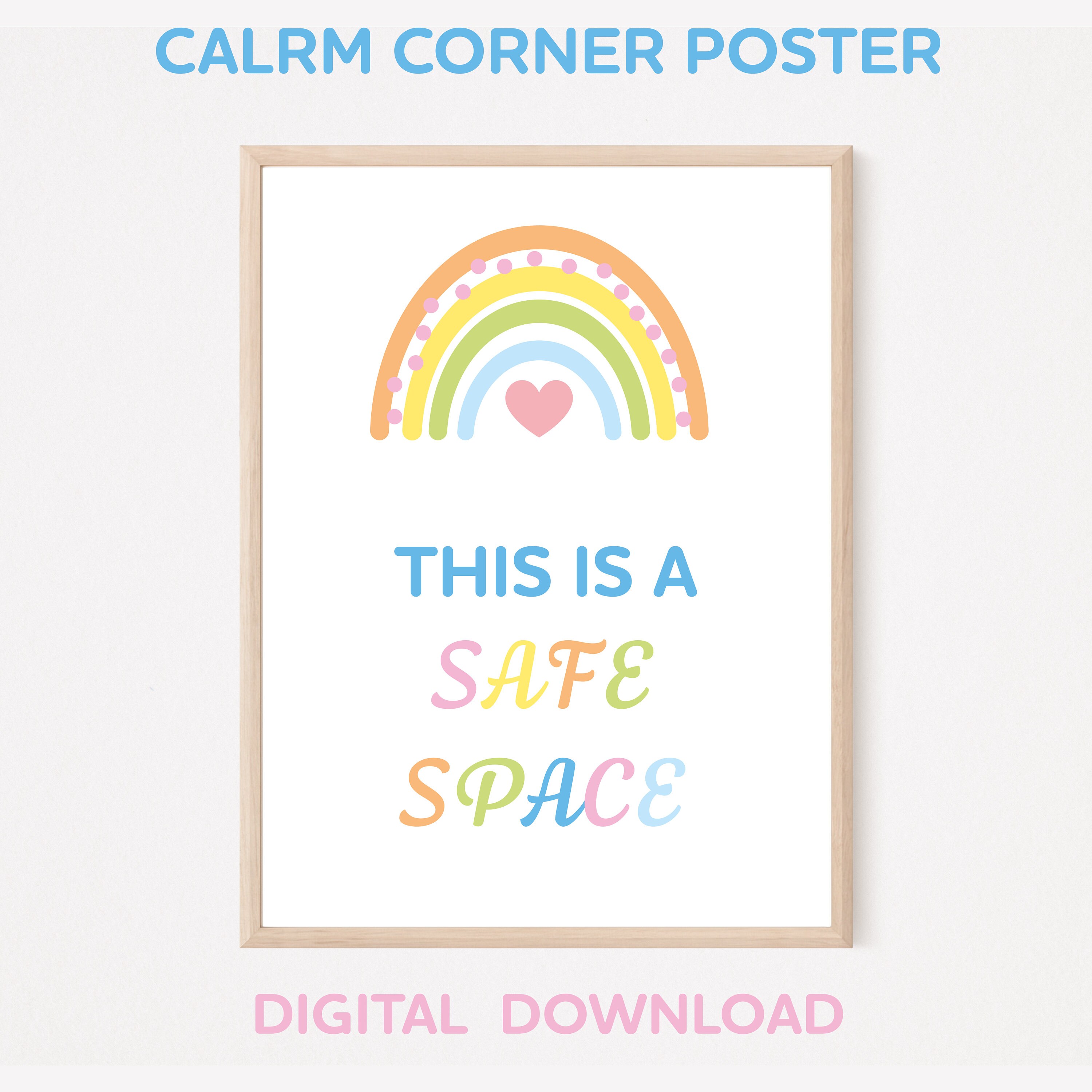 Calm Down Corner Poster Bundle Printable Mental Health - Etsy UK
