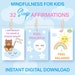 Sleep Affirmation Cards Printable for Kids, Bedtime Story Nighttime ...