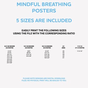 Bundle Box Breathing Posters, Mental Health Poster, Therapy Counselor ...