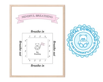 Box Breathing Technique Poster - Etsy