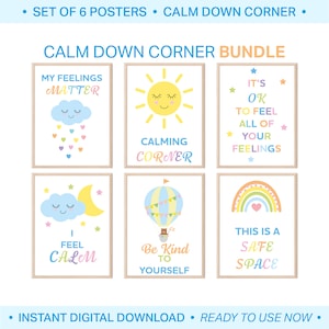 Bundle Box Breathing Posters, Mental Health Poster, Therapy Counselor ...