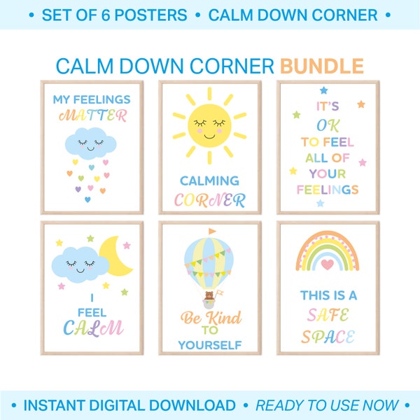 Bundle Box Breathing Posters, Mental Health Poster, Therapy Counselor ...