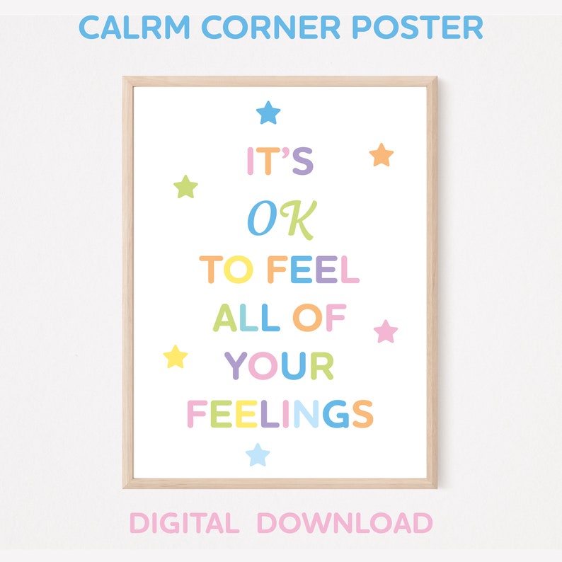 Calm Down Corner Poster Bundle Printable Mental Health - Etsy UK
