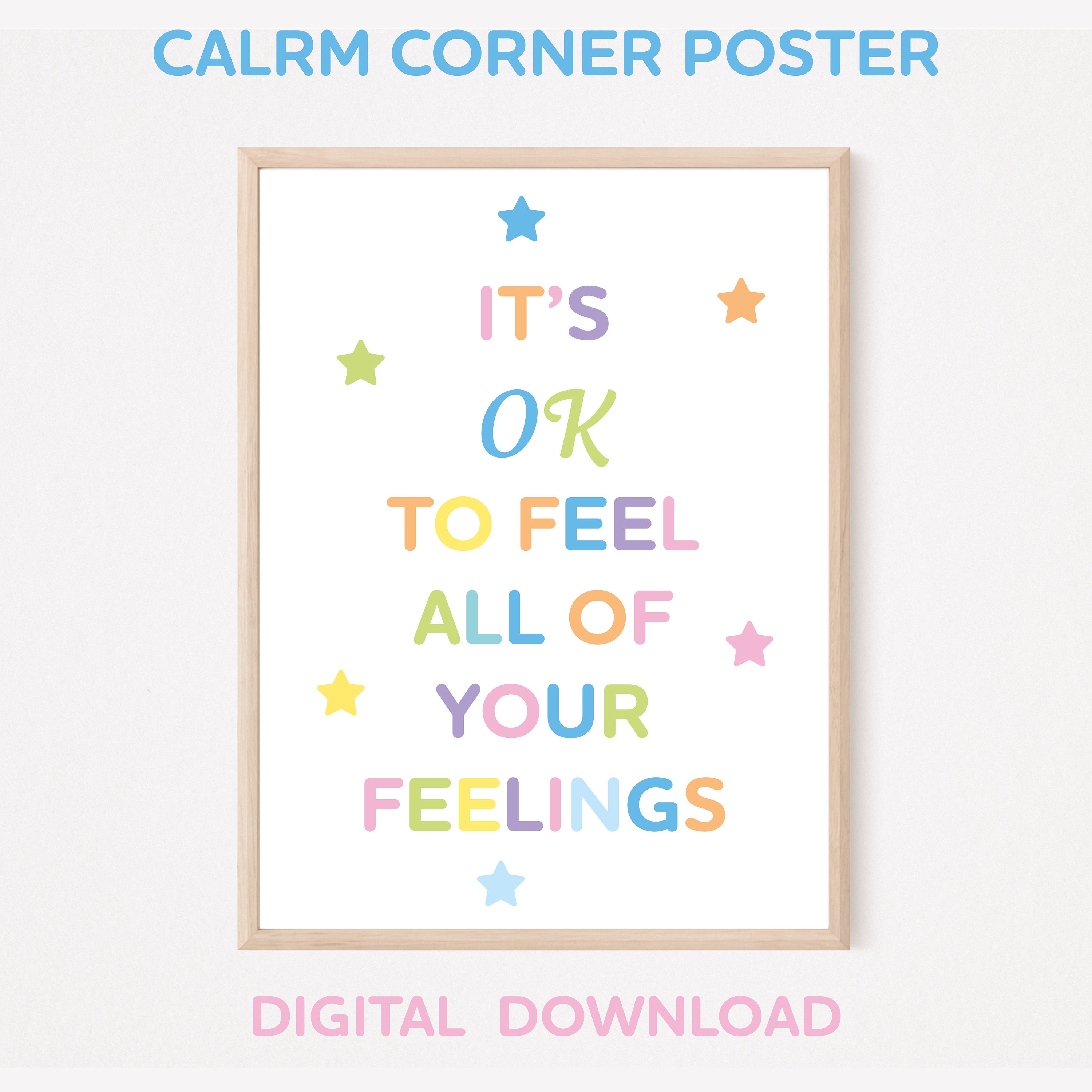 Calm Down Corner Poster Bundle Printable Mental Health - Etsy UK