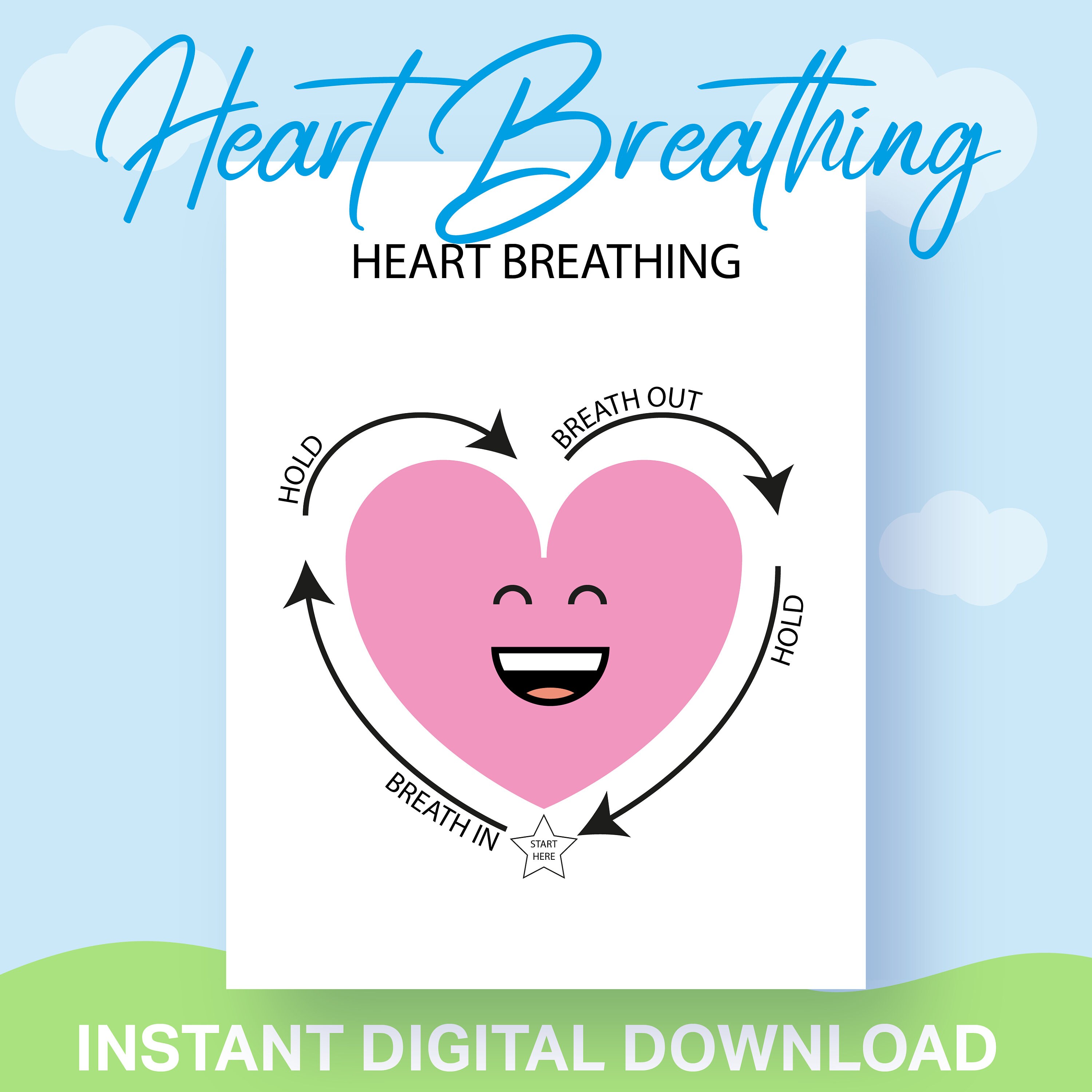 Finger Tracing Deep Breathing Exercise Kids, Mindful Activity Calm Down ...